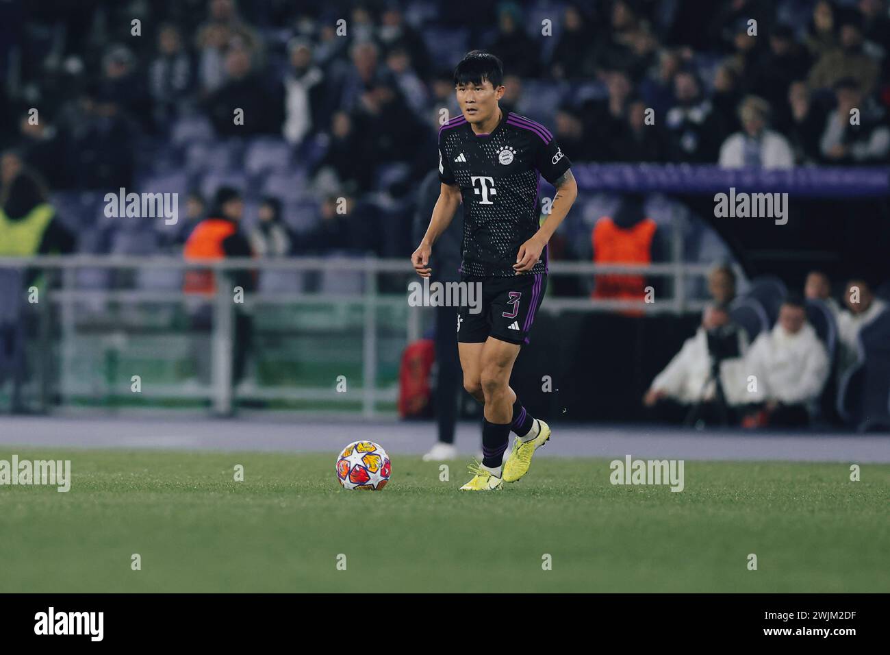 Bayern Munich's Korean defender Kim Min-Jae controls the ball during the UEFA Champions League ...
