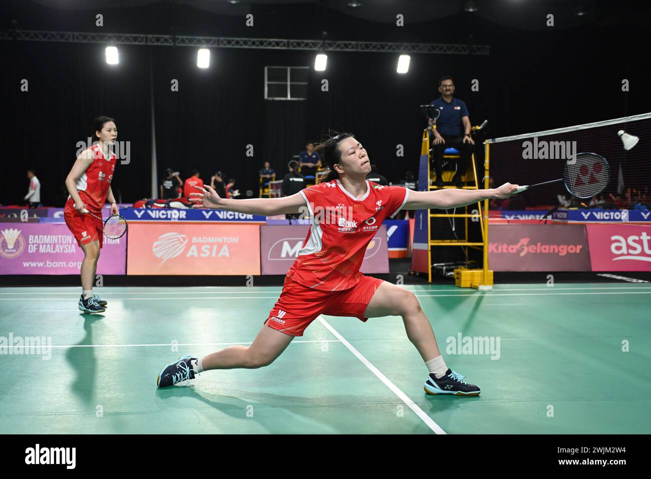Shah Alam, Malaysia. 16th Feb, 2024. Li Yijing(L)/Luo Xumin of China ...