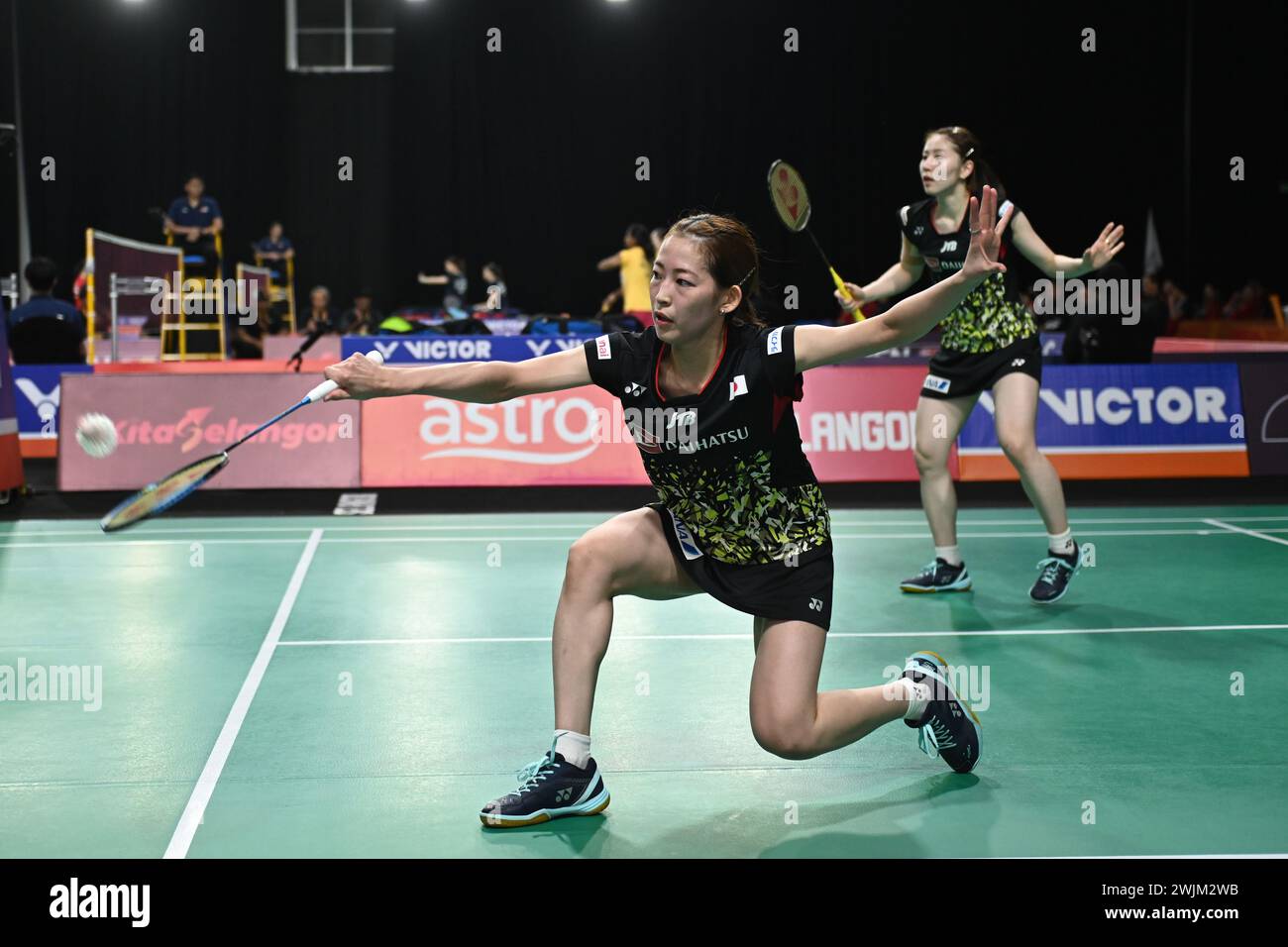 Shah Alam, Malaysia. 16th Feb, 2024. Matsuyama Nami(L)/Shida Chiharu of ...