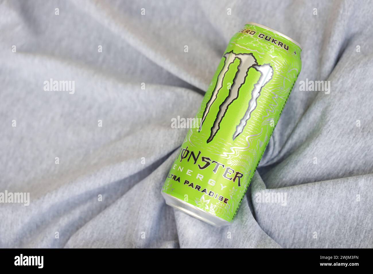 KYIV, UKRAINE - 4 MAY, 2023: Monster energy drink ultra paradise in ...