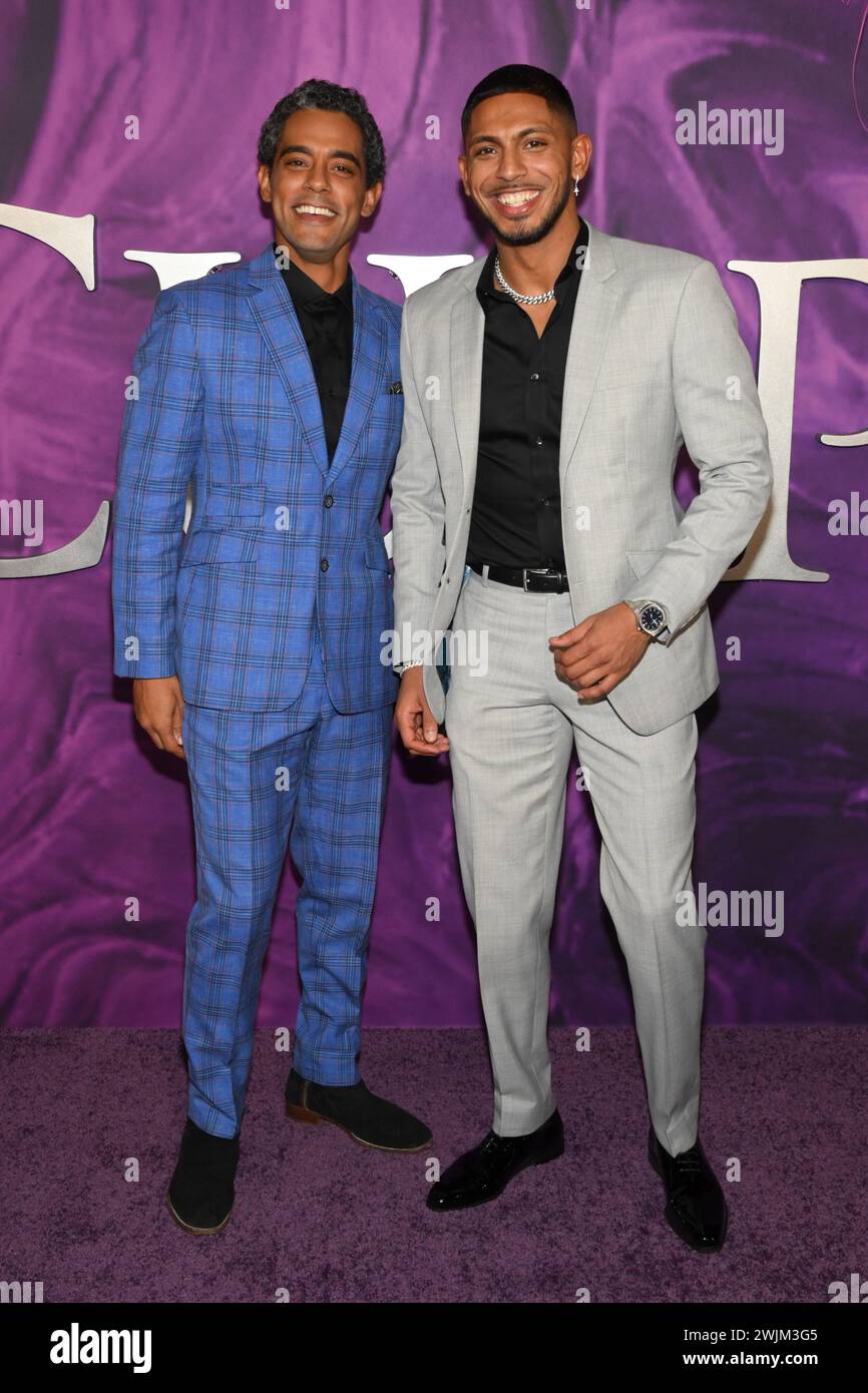 New York, USA. 15th Feb, 2024. Nick Sagar and Sean Sagar attending ...