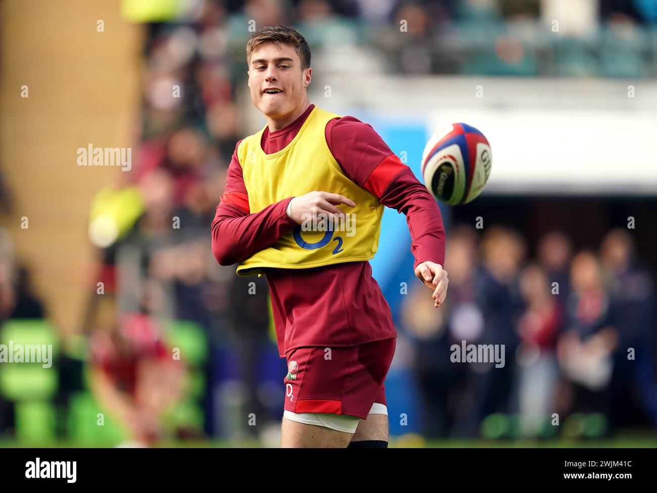 England's Tommy Freeman during a training session at Twickenham Stadium ...