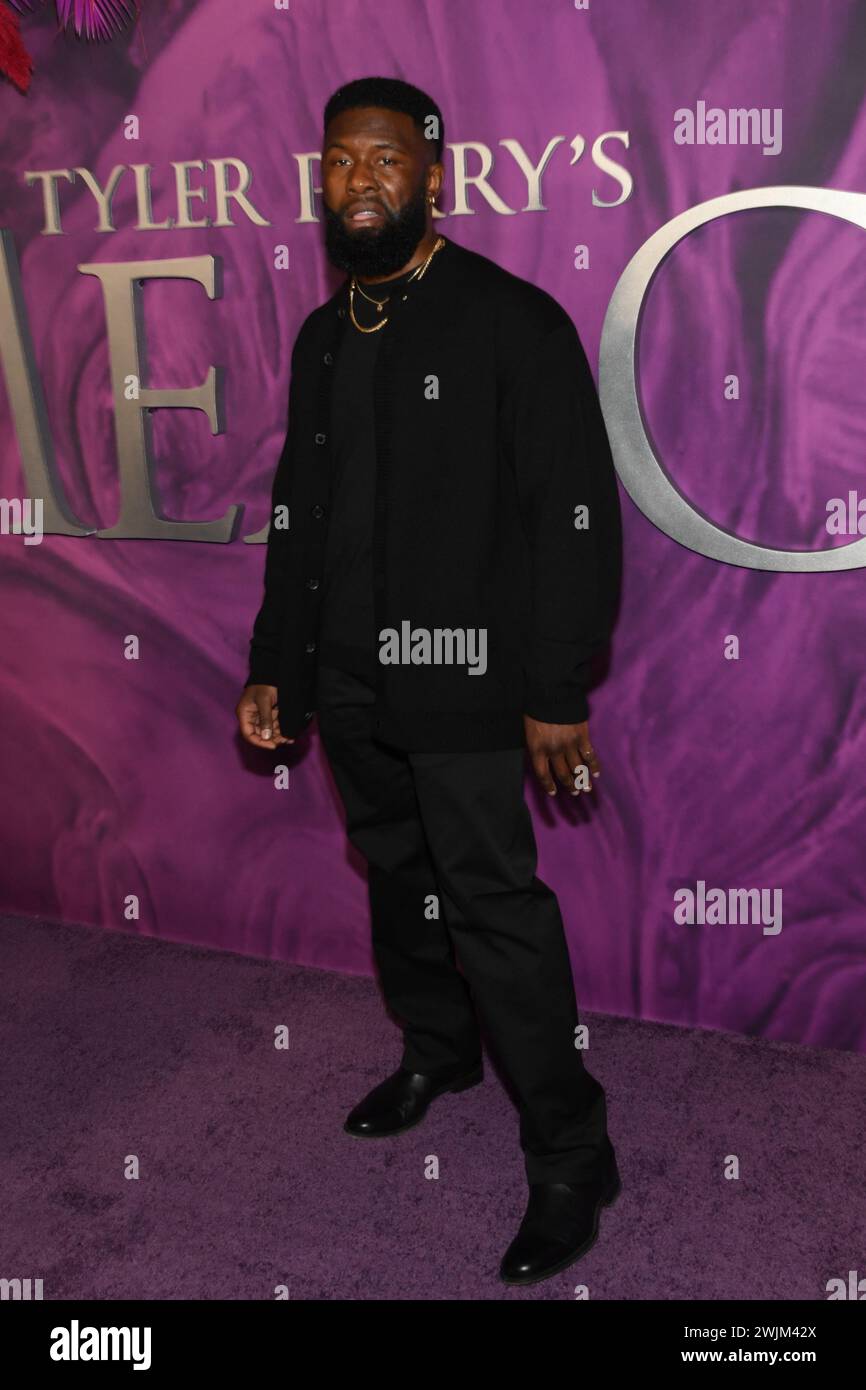 New York, USA. 15th Feb, 2024. Trevante Rhodes attending Tyler Perry's ...