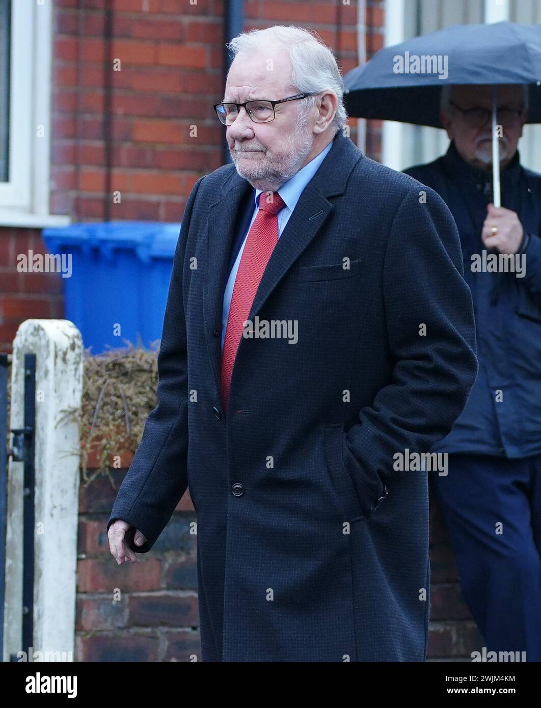 Richard Caborn arrives for a Requiem Mass for former Rochdale MP and ...