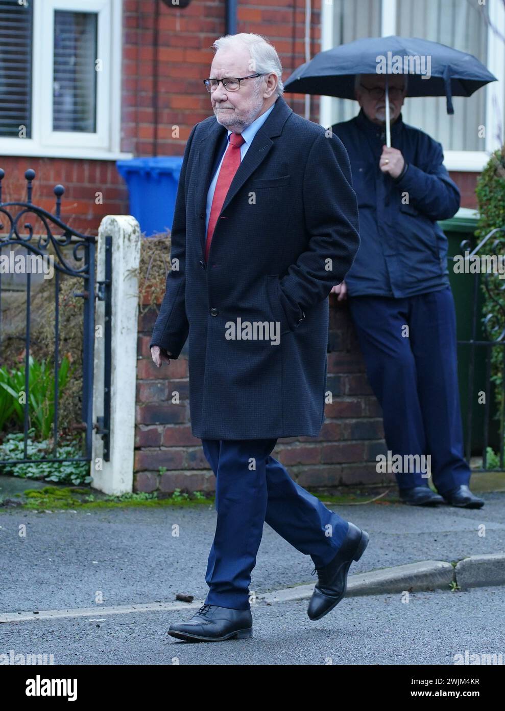 Richard Caborn arrives for a Requiem Mass for former Rochdale MP and ...