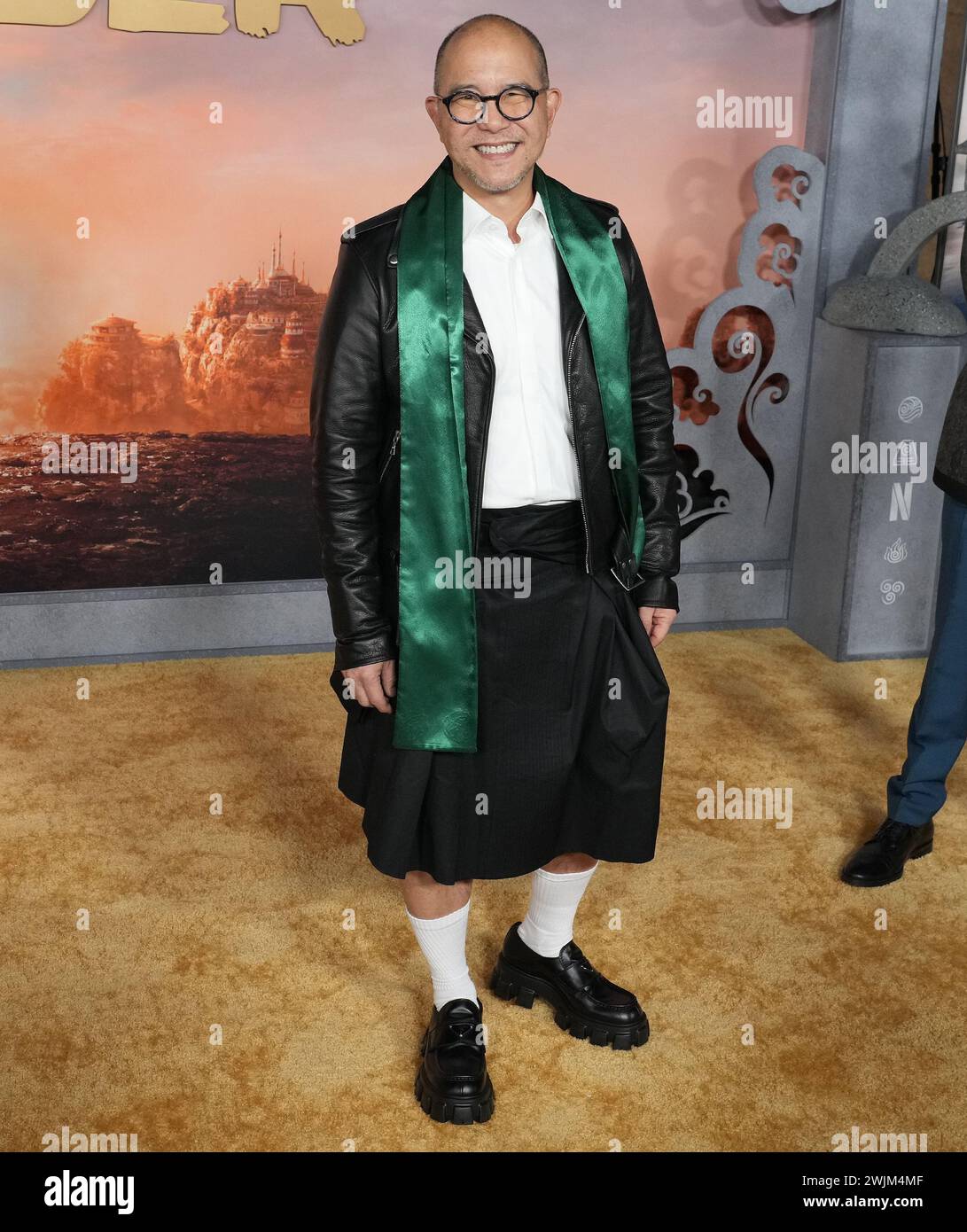 Los Angeles, USA. 15th Feb, 2024. James Sie arrives at the Netflix's ...