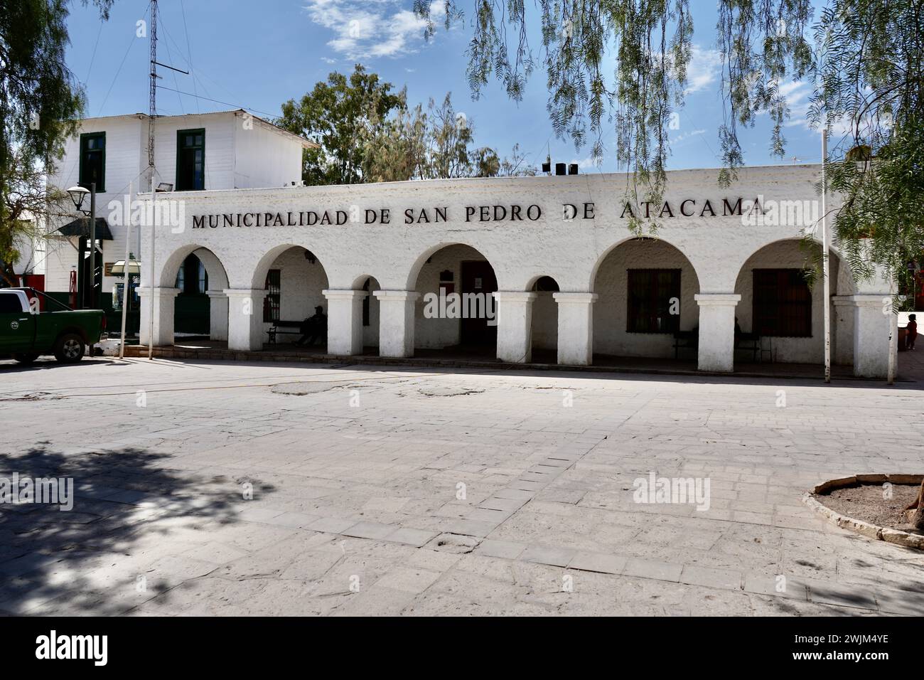Municipal Government buildings in the centre of San Pedro de Atacama ...