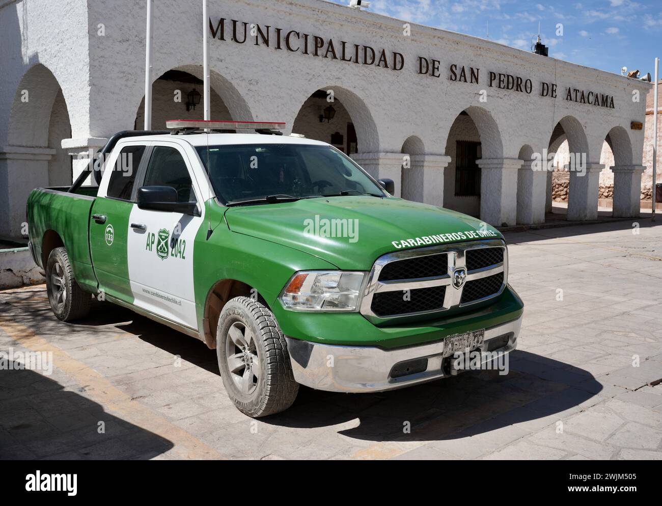 Police Vehicle from Carabineros De Chile, San Pedro de Atacama, Chile ...