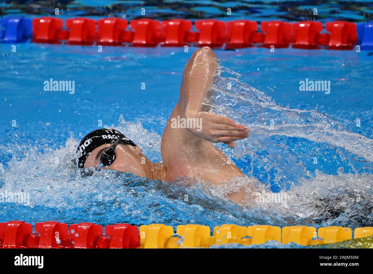 Doha, Qat. 16th Feb, 2024. Alessandro Ragaini from Italy in action at ...
