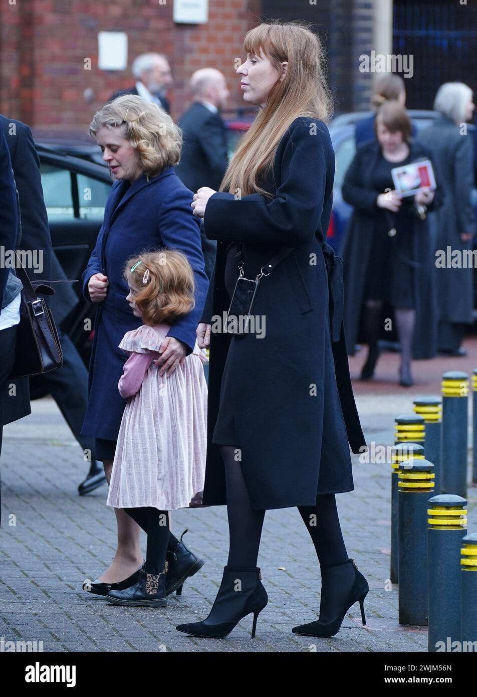 Deputy Labour Party leader Angela Rayner arrives for a Requiem Mass for ...