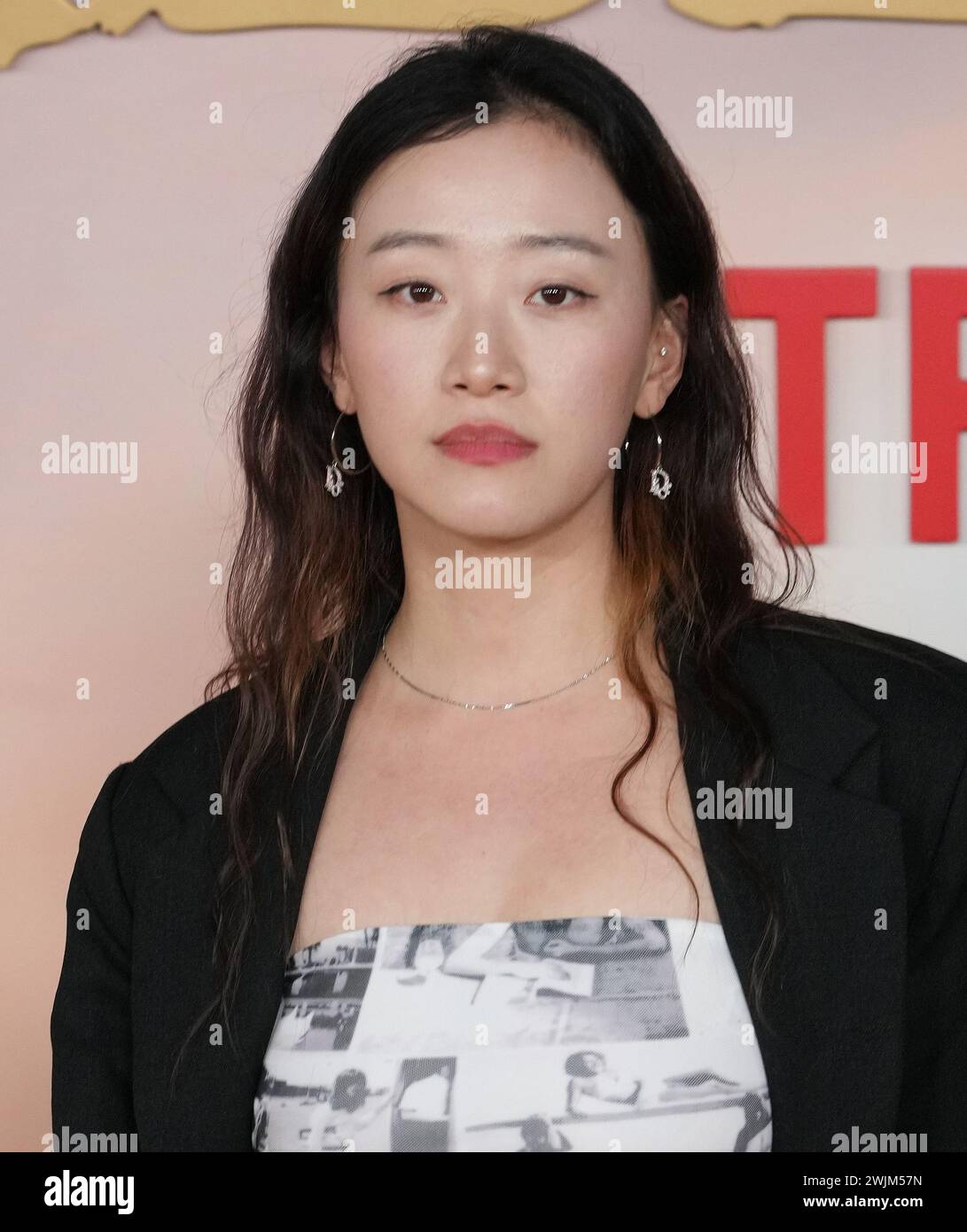 Los Angeles, USA. 15th Feb, 2024. Gia Kim arrives at the Netflix's ...