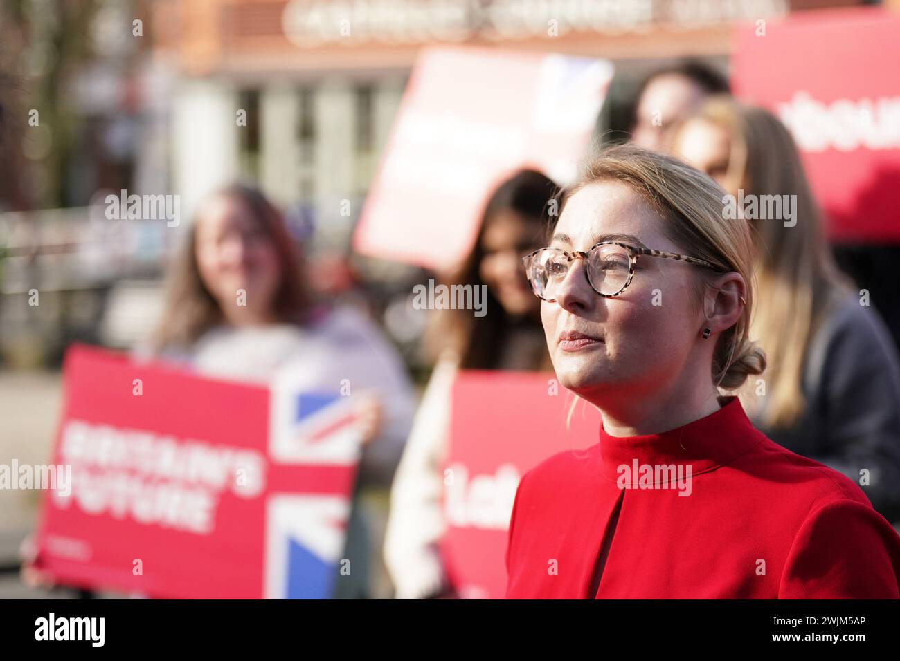 Newly elected Labour MP Gen Kitchen after being declared winner in the ...