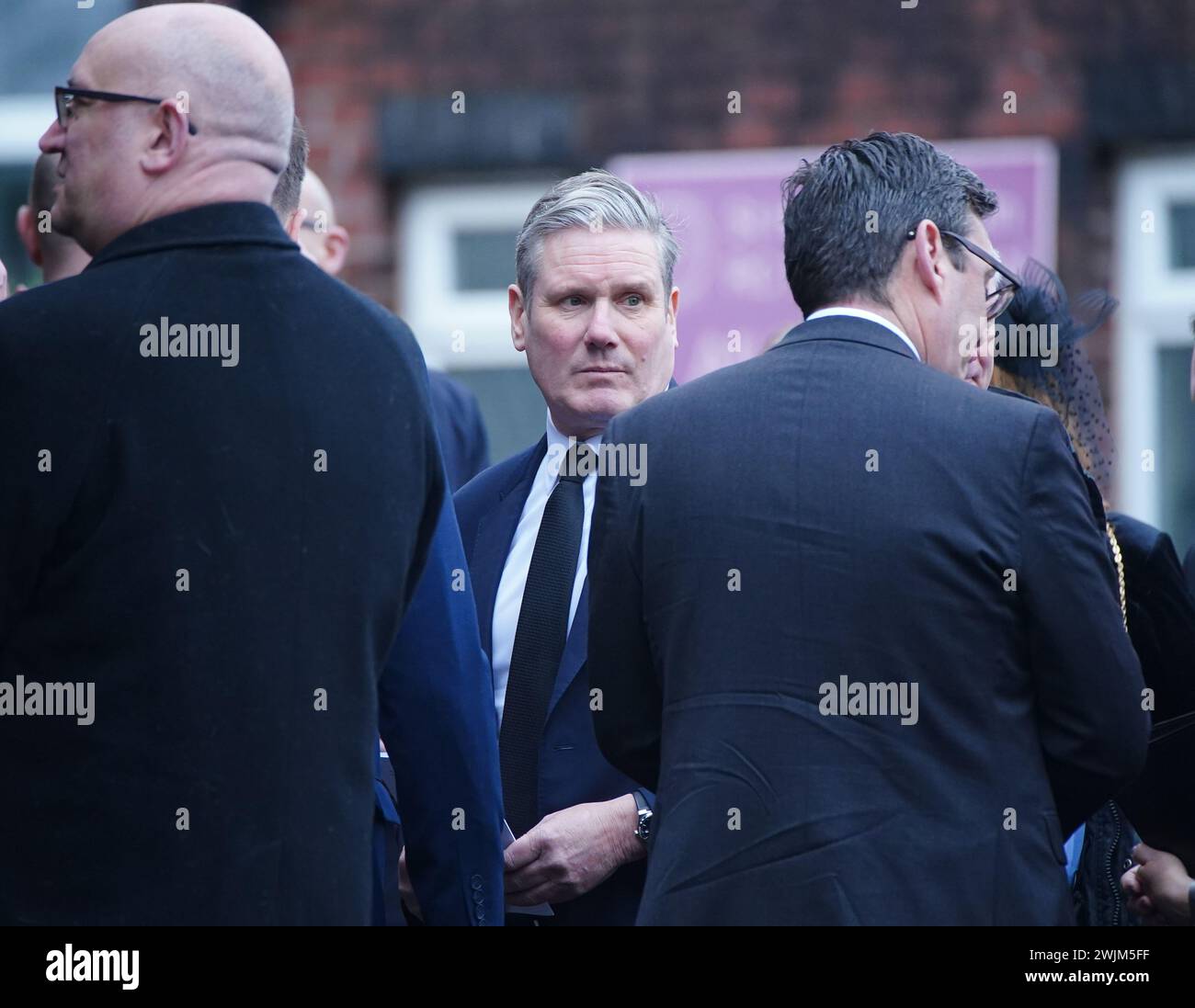 Labour leader Sir Keir Starmer arrives for a Requiem Mass for former ...