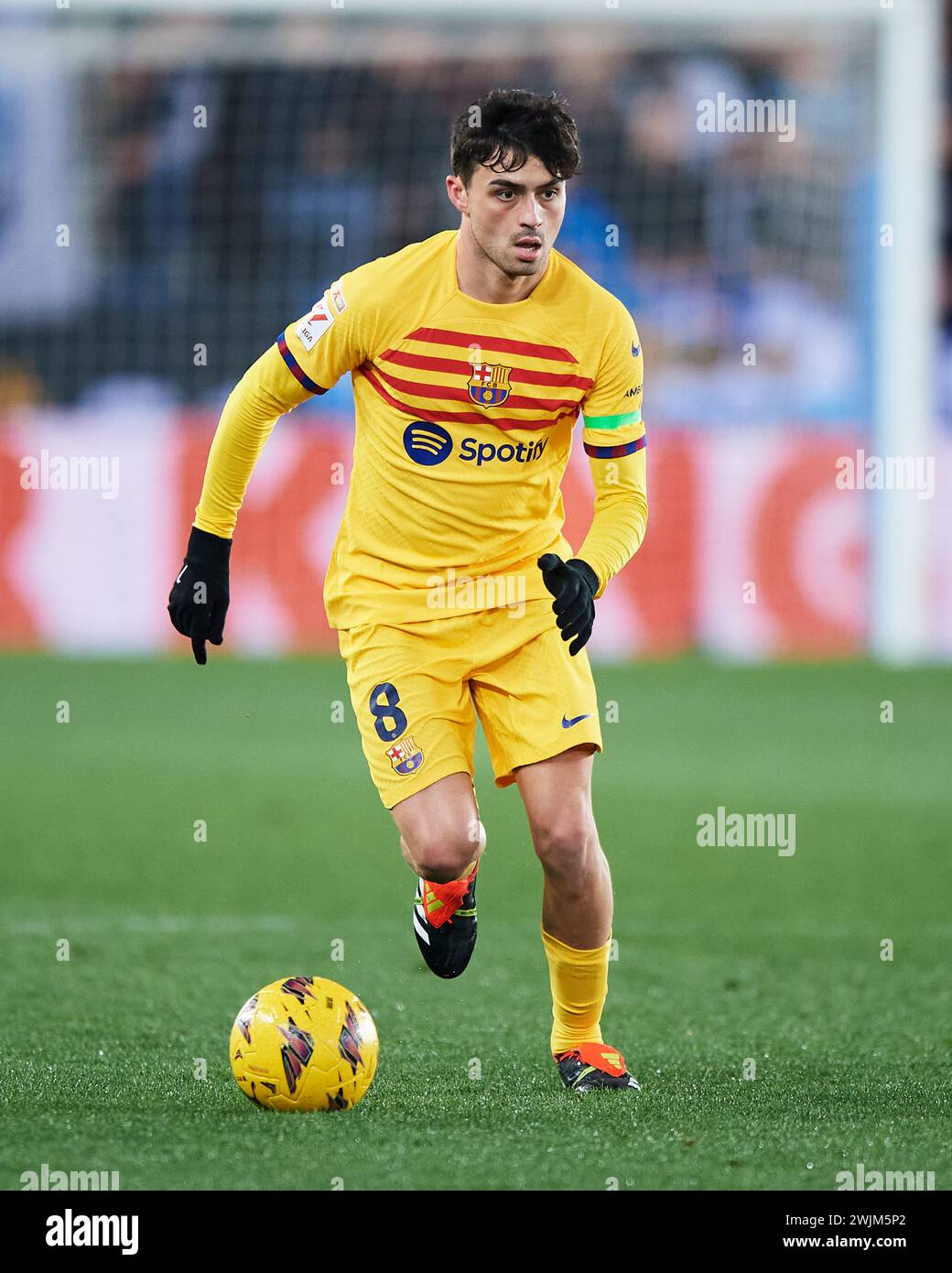 Pedro Gonzalez 'Pedri' of FC Barcelona in action during the LaLiga EA Sports match between ...