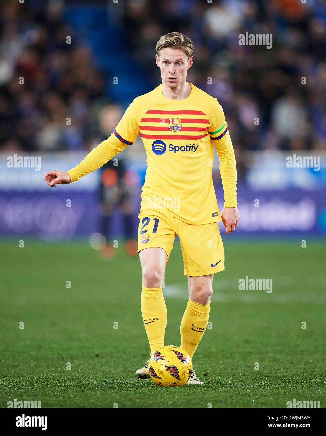 Frenkie de Jong of FC Barcelona in action during the LaLiga EA Sports ...