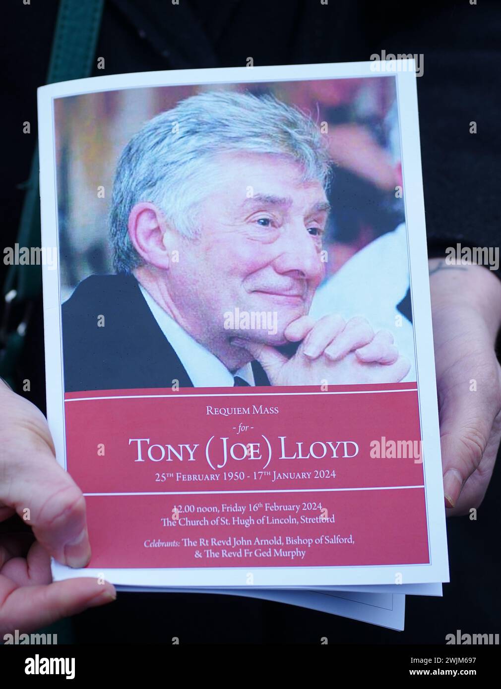 The cover of the Order of Service for the Requiem Mass for former ...