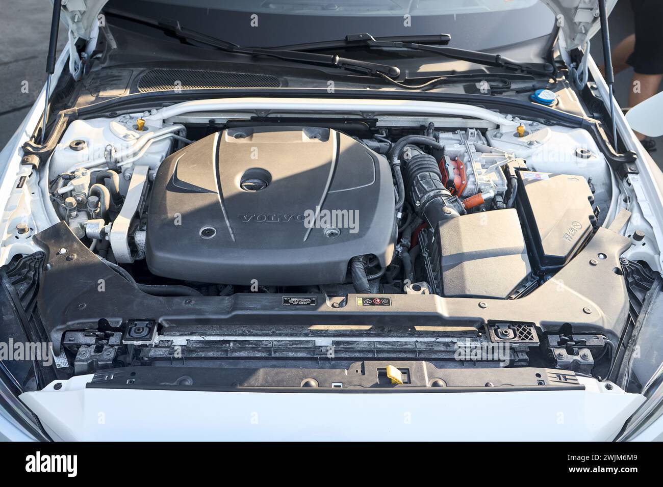 Berlin, Germany - August 20, 2022: 3rd generation Volvo V60 T8 PoleStar ...