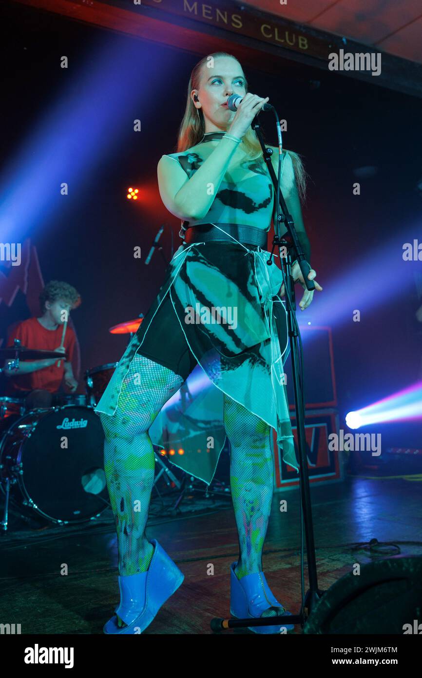 Rakel Mjöll of Dream Wife performing live in concert as part of their ...