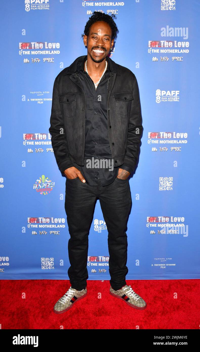 Los Angeles, Ca. 15th Feb, 2024. Aaron Frazier at the 32nd Annual Pan ...