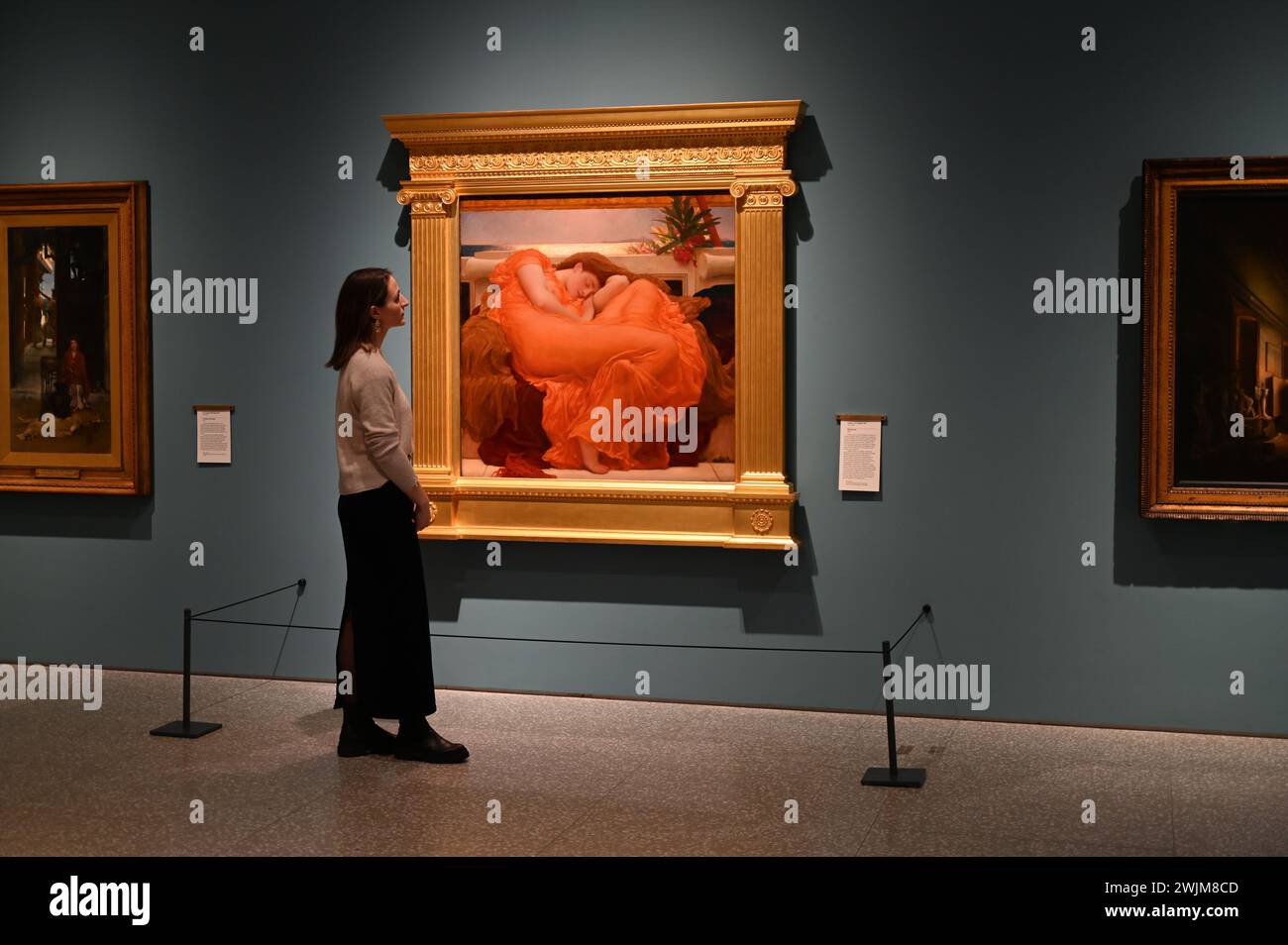 Originally exhibited at the Royal Academy in 1895, Flaming June is one ...