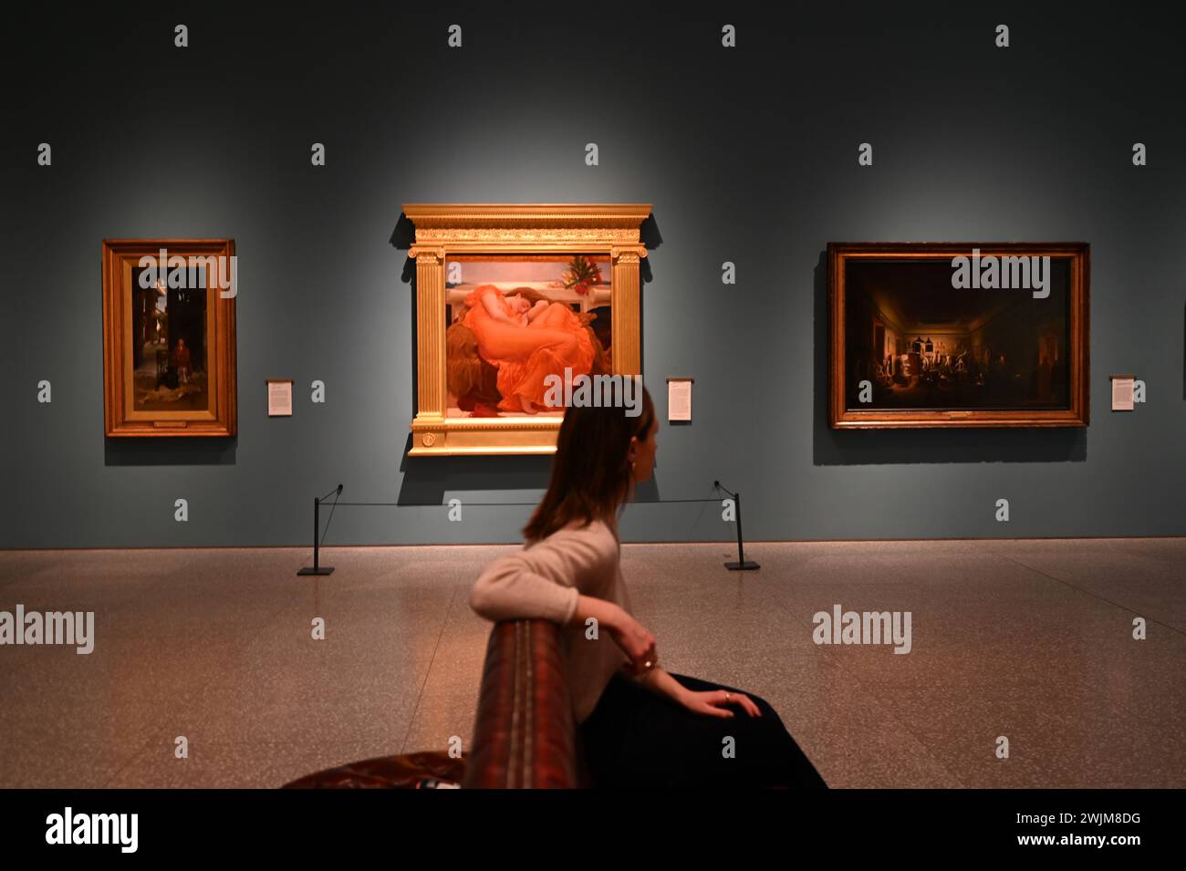 Originally exhibited at the Royal Academy in 1895, Flaming June is one ...