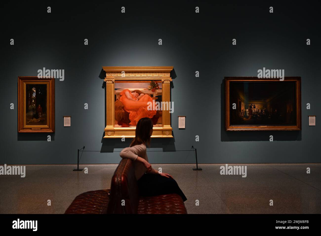 Originally exhibited at the Royal Academy in 1895, Flaming June is one ...
