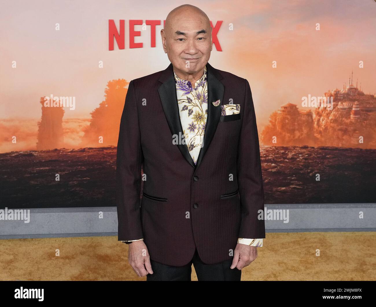 Los Angeles, USA. 15th Feb, 2024. Lim Kay Siu arrives at the Netflix's ...