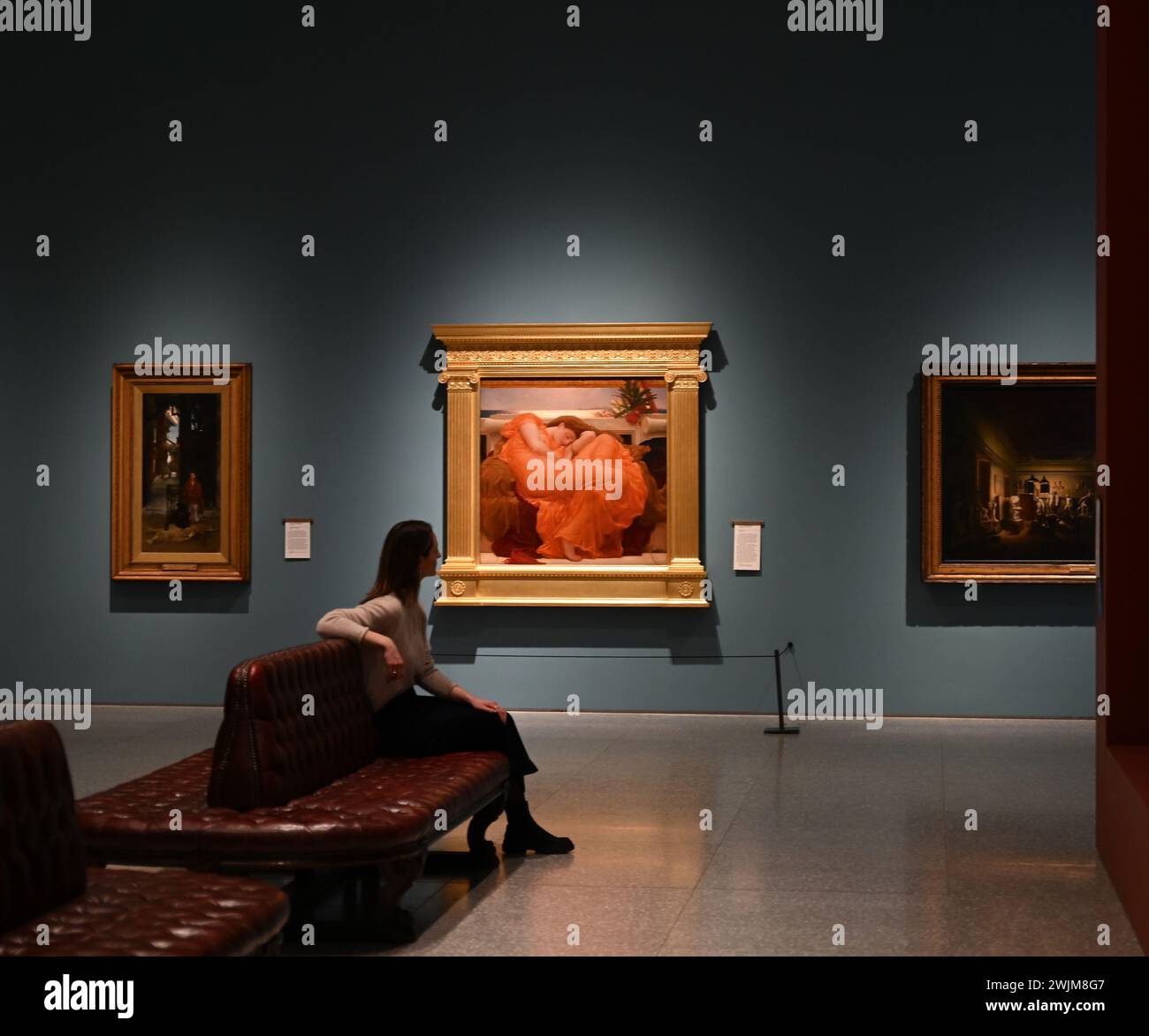 Originally exhibited at the Royal Academy in 1895, Flaming June is one ...