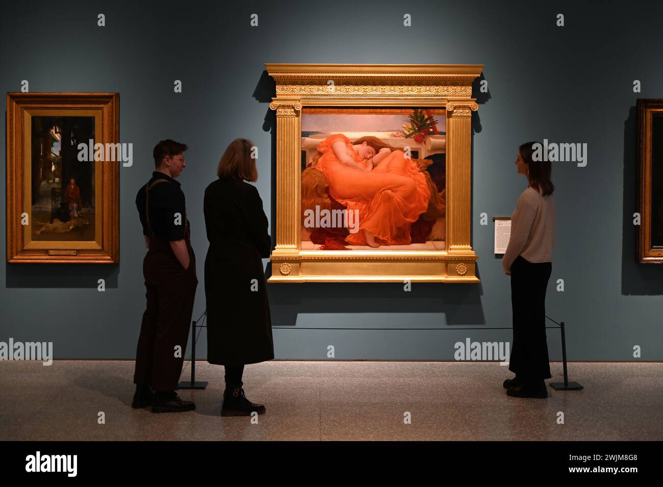 Originally exhibited at the Royal Academy in 1895, Flaming June is one ...