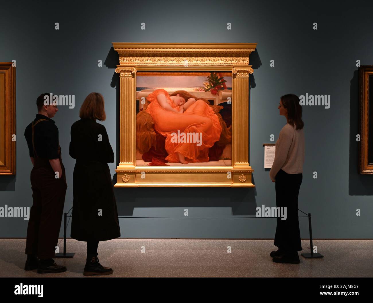 Originally exhibited at the Royal Academy in 1895, Flaming June is one ...