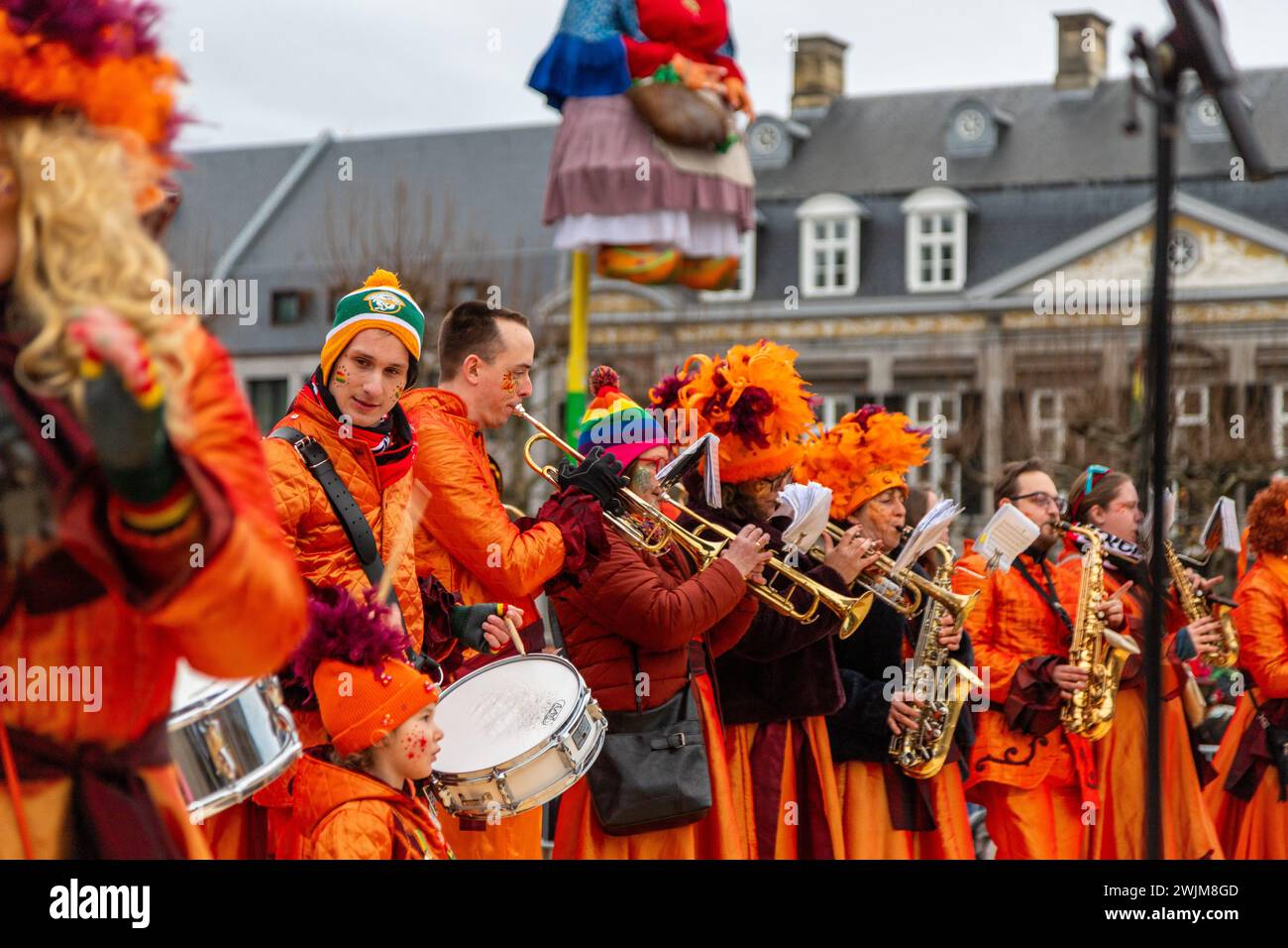 The annual contest between the marching bands (zate hermeniekes) at the ...