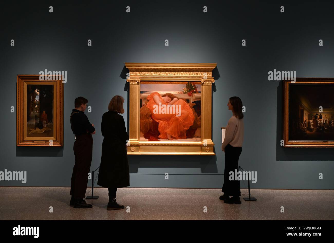 Originally exhibited at the Royal Academy in 1895, Flaming June is one ...
