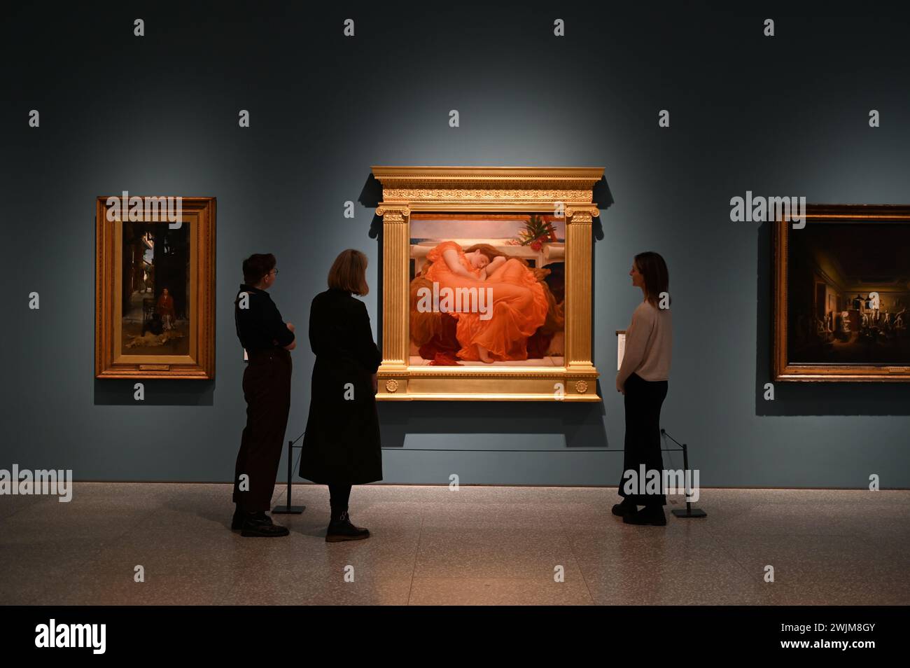 Originally exhibited at the Royal Academy in 1895, Flaming June is one ...