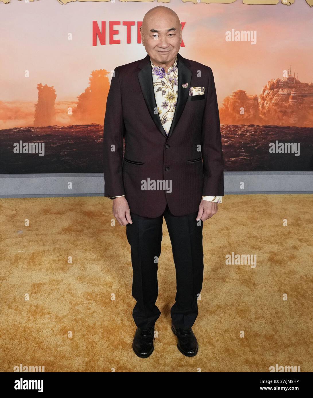 Los Angeles, USA. 15th Feb, 2024. Lim Kay Siu arrives at the Netflix's ...