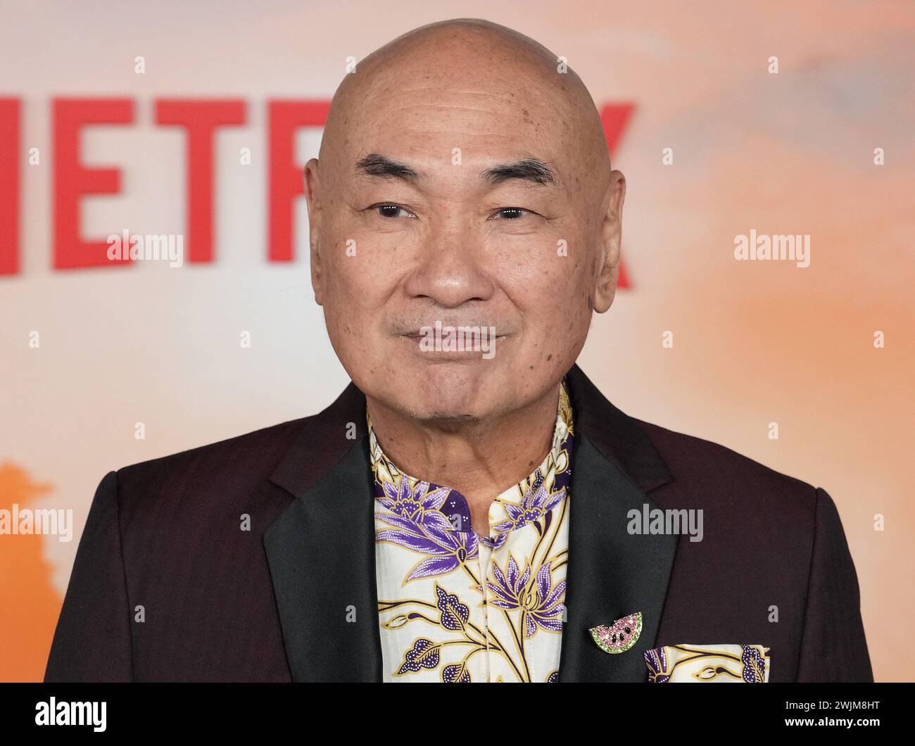 Los Angeles, USA. 15th Feb, 2024. Lim Kay Siu arrives at the Netflix's ...