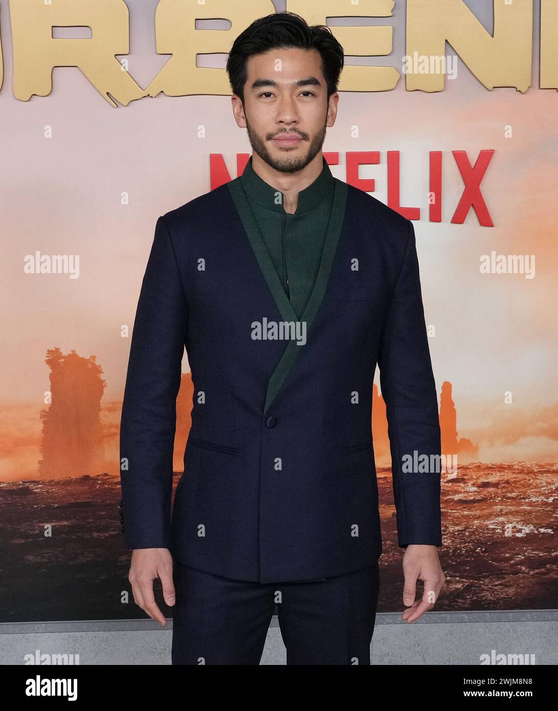 Los Angeles, USA. 15th Feb, 2024. Justin Chien arrives at the Netflix's AVATAR: THE LAST ...