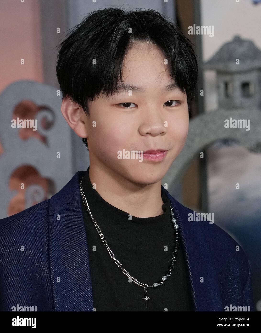 Los Angeles, USA. 15th Feb, 2024. Jayden Zhang arrives at the Netflix's ...