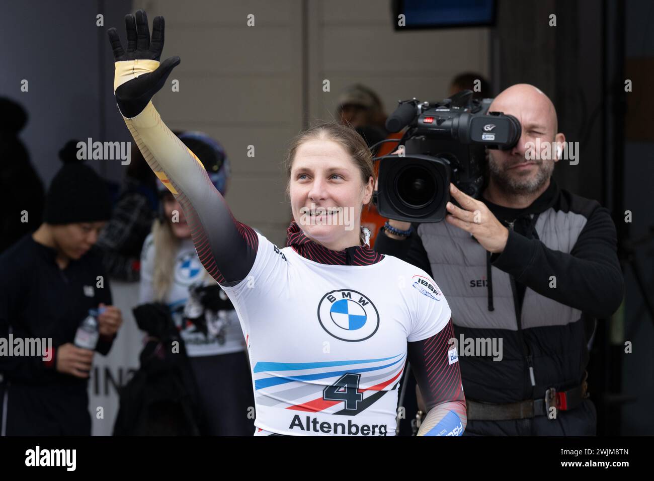 Altenberg, Germany. 16th Feb, 2024. Skeleton, World Cup, women, 2nd run ...