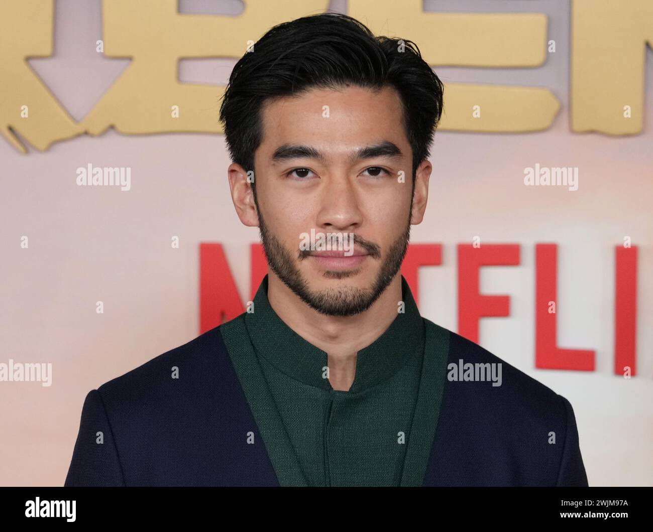Los Angeles, USA. 15th Feb, 2024. Justin Chien arrives at the Netflix's AVATAR: THE LAST ...