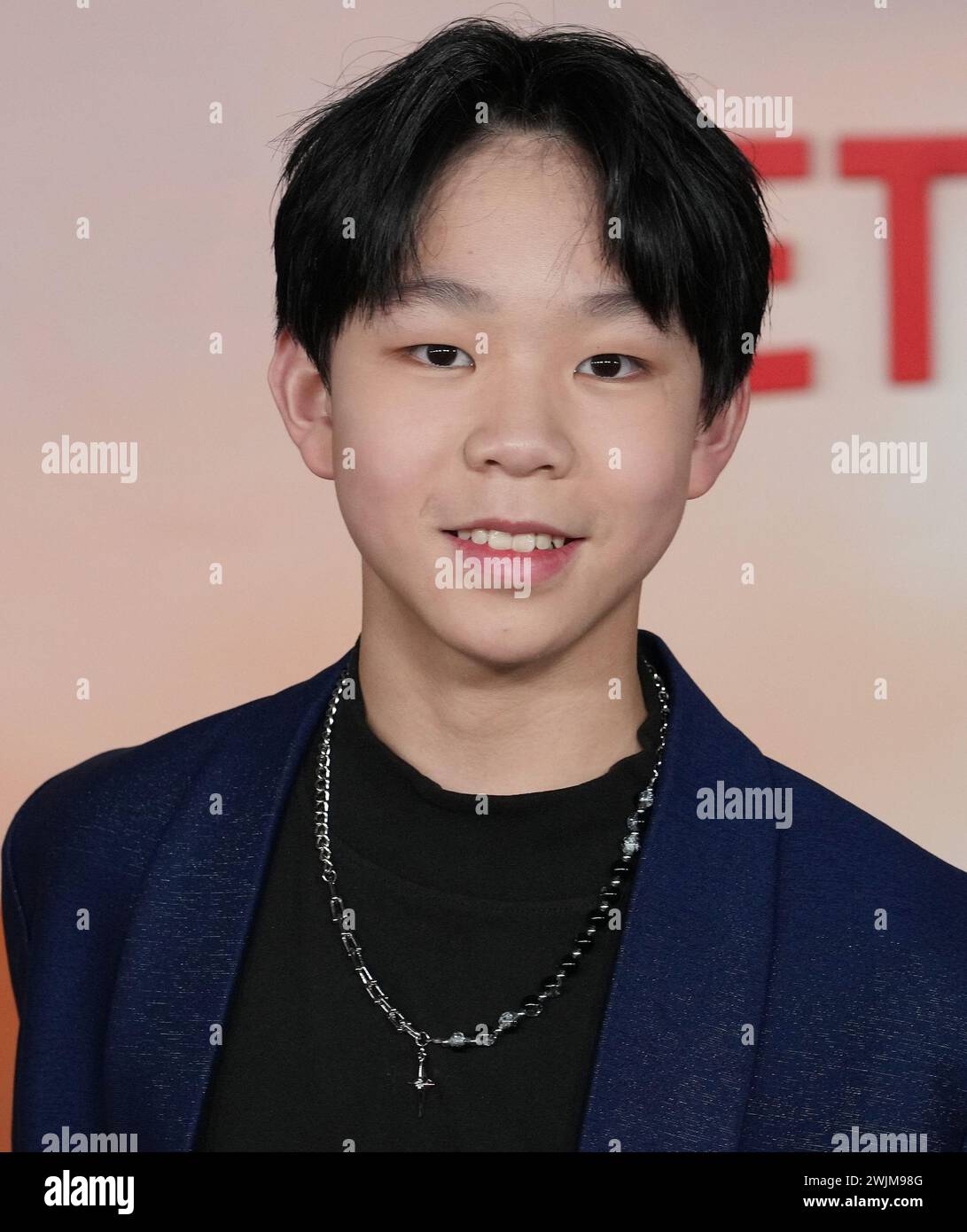 Los Angeles, USA. 15th Feb, 2024. Jayden Zhang arrives at the Netflix's ...