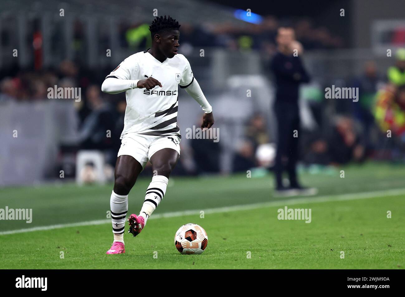 Milano, Italy. 15th Feb, 2024. Mahamadou Nagida of Stade Rennais Fc in ...