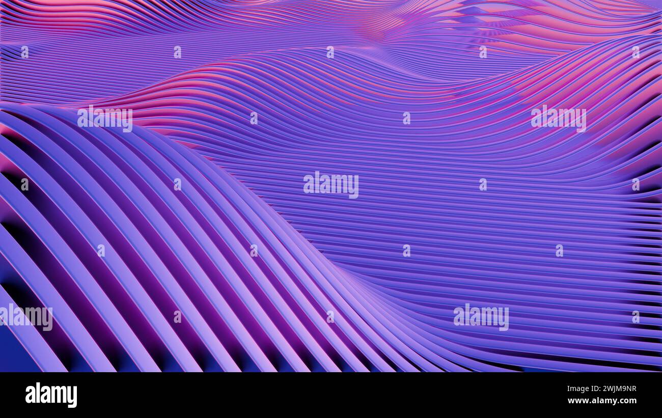 This minimalist design features a retro wave, blending modern ...