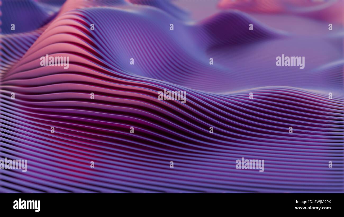 This minimalist design features a retro wave, blending modern ...