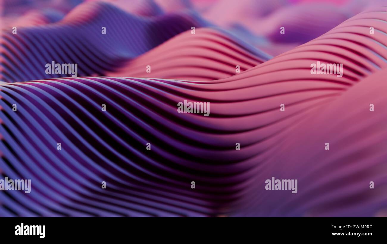 This minimalist design features a retro wave, blending modern ...