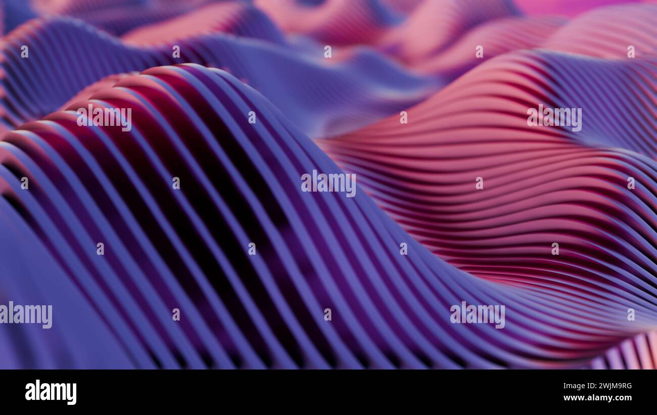 This minimalist design features a retro wave, blending modern ...