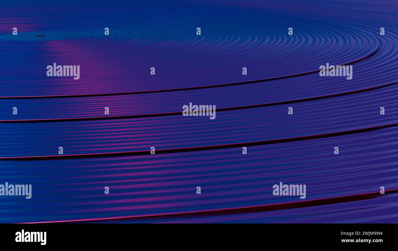 A vinyl record with colorful lines, offering a dynamic and vibrant ...