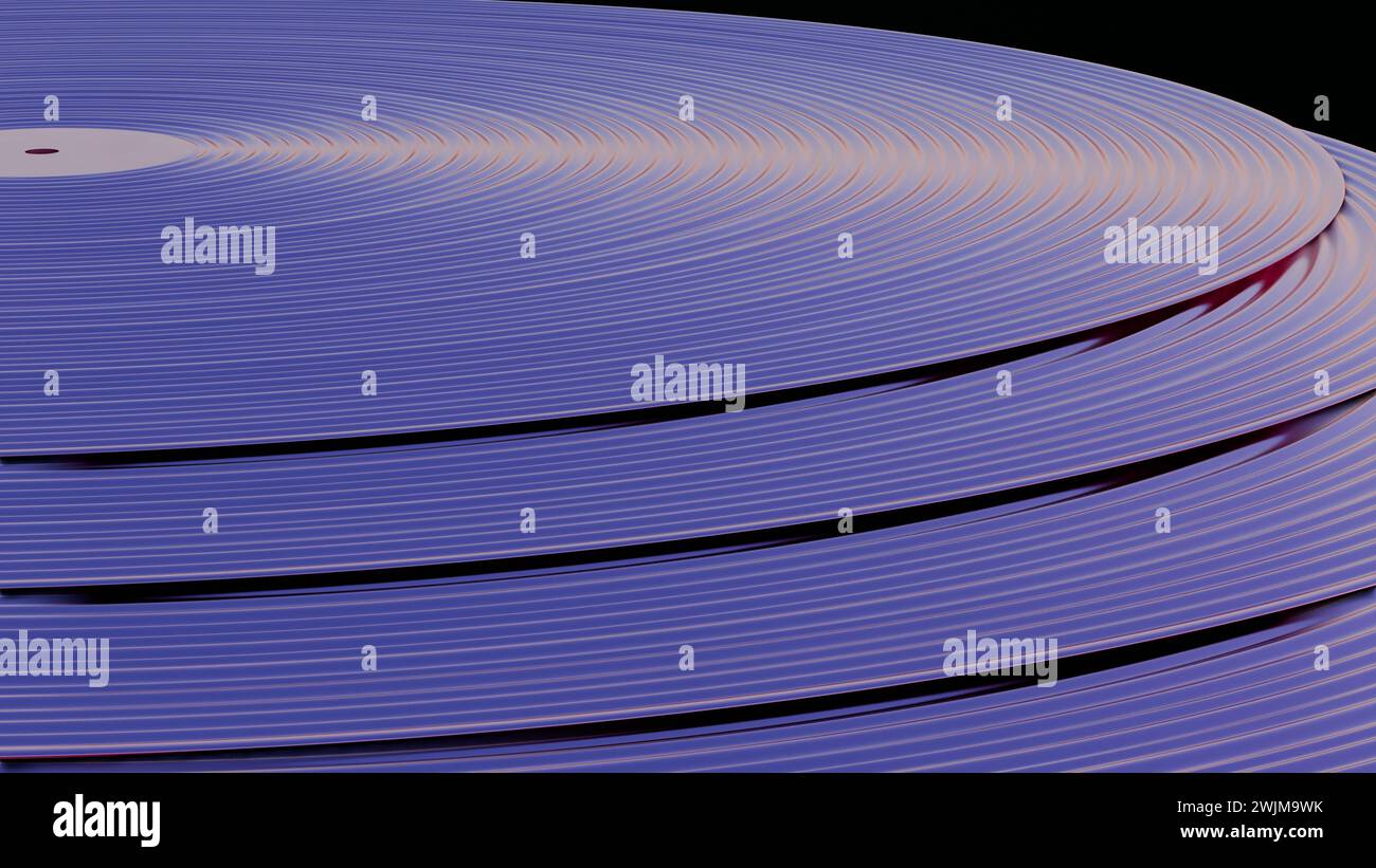 A vinyl record with colorful lines, offering a dynamic and vibrant ...