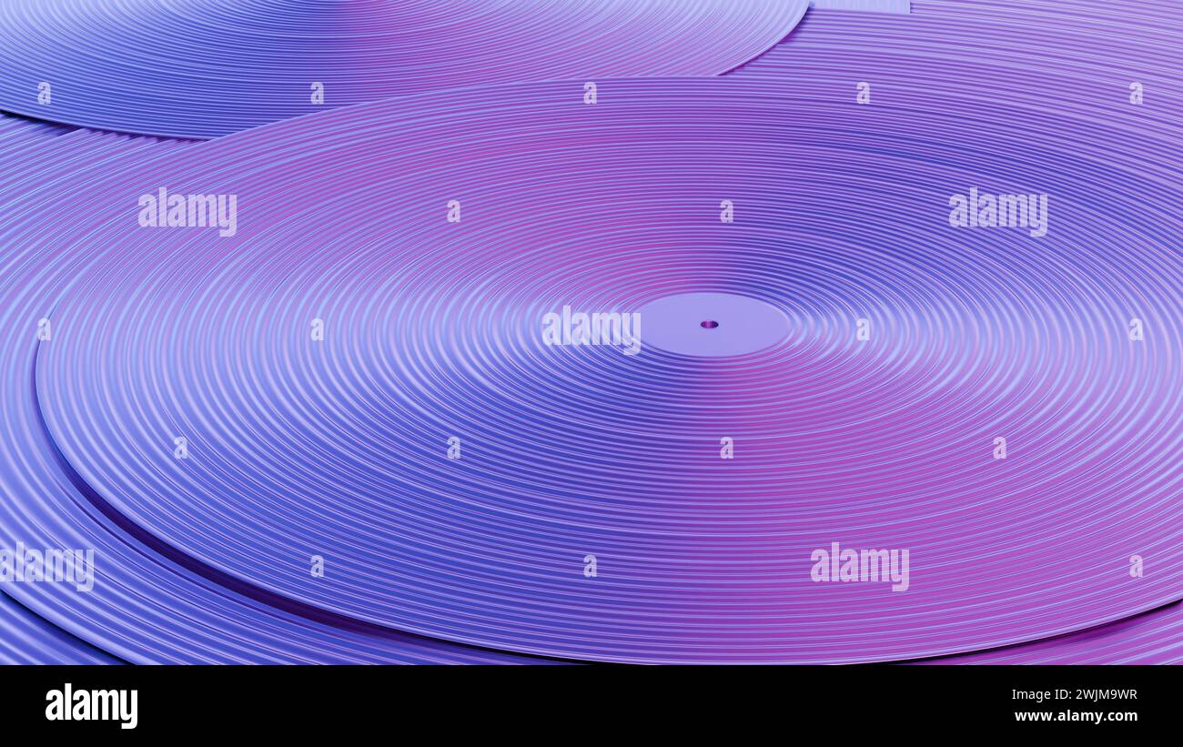 A vinyl record with colorful lines, offering a dynamic and vibrant ...