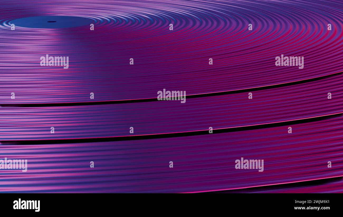 A vinyl record with colorful lines, offering a dynamic and vibrant ...