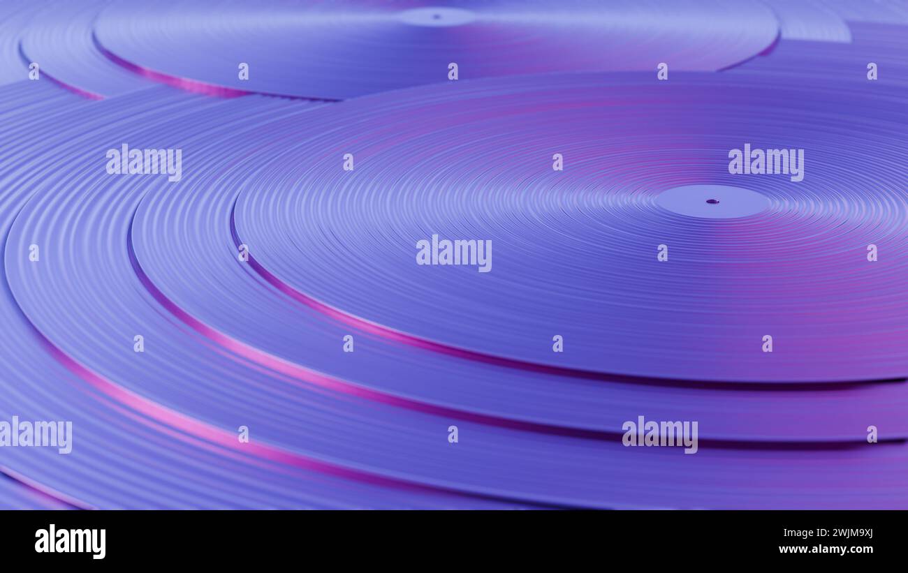 A vinyl record with colorful lines, offering a dynamic and vibrant ...
